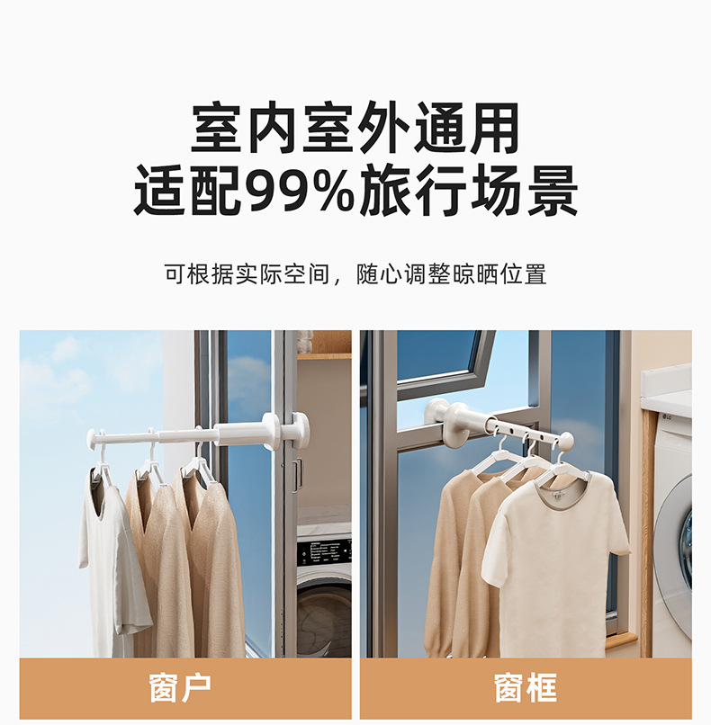 🔥Retractable Travel Drying Rack🔥Clamp Max 6cm🔥Portable 🔥5 holes🔥 Max ...