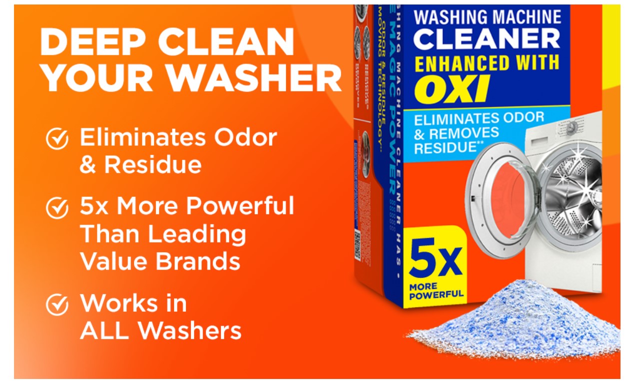 Tide Washing Machine Cleaner Tablets Front or Top Load, 3 Count Box ...