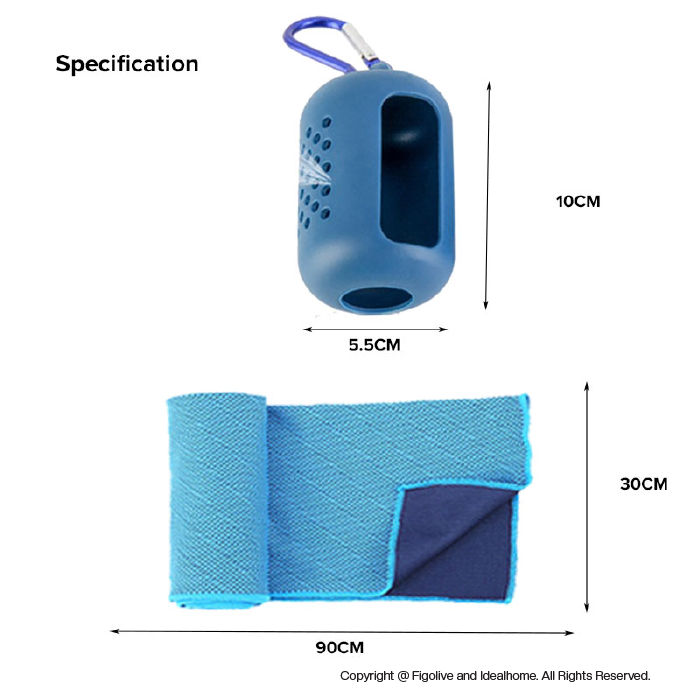 [SG In-Stock] Sport Cold Towel Microfiber Breathable Cooling Towels in ...