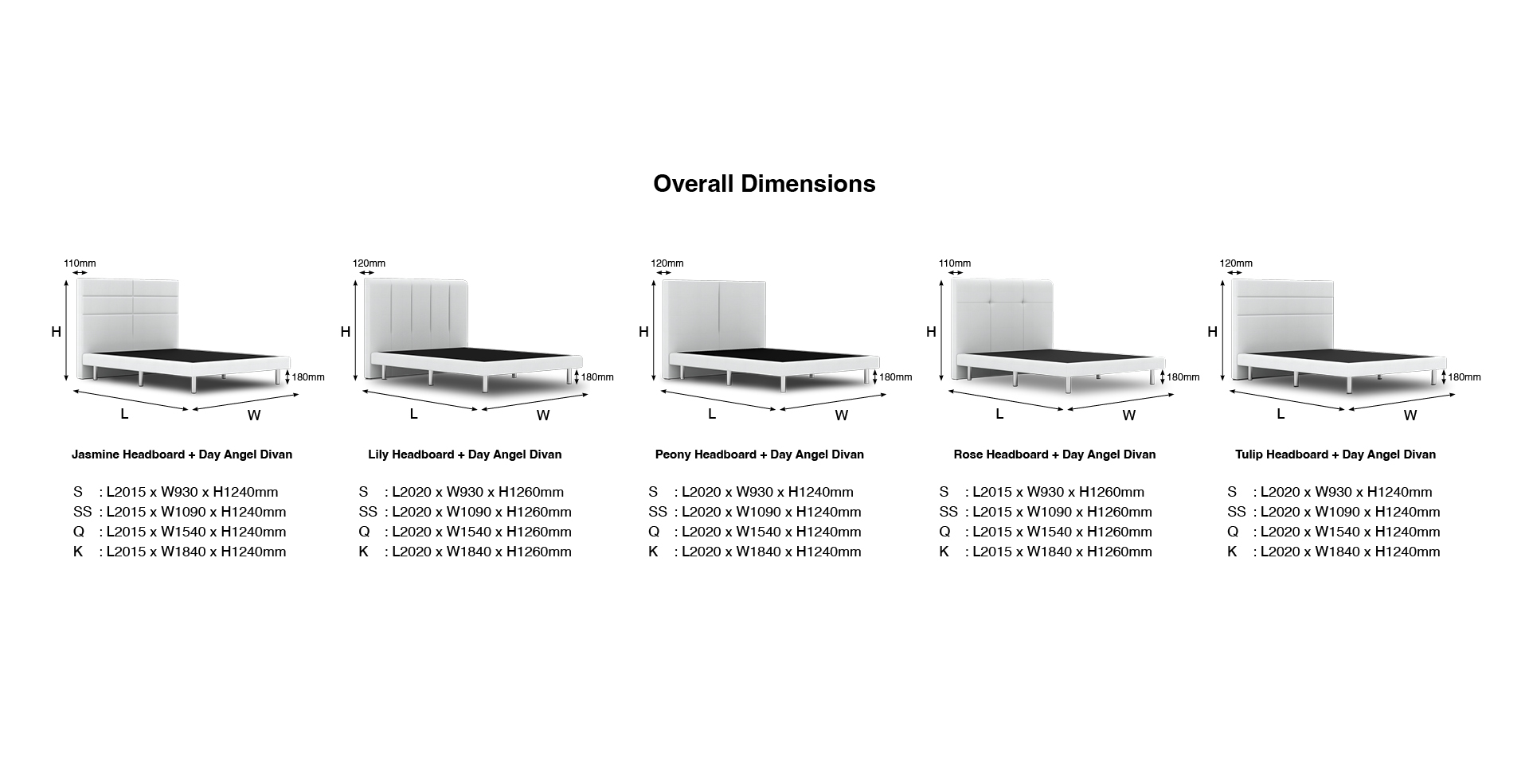 Ortho Luxury 11” Pocketed Spring Mattress + Day Angel Bed Frame ...