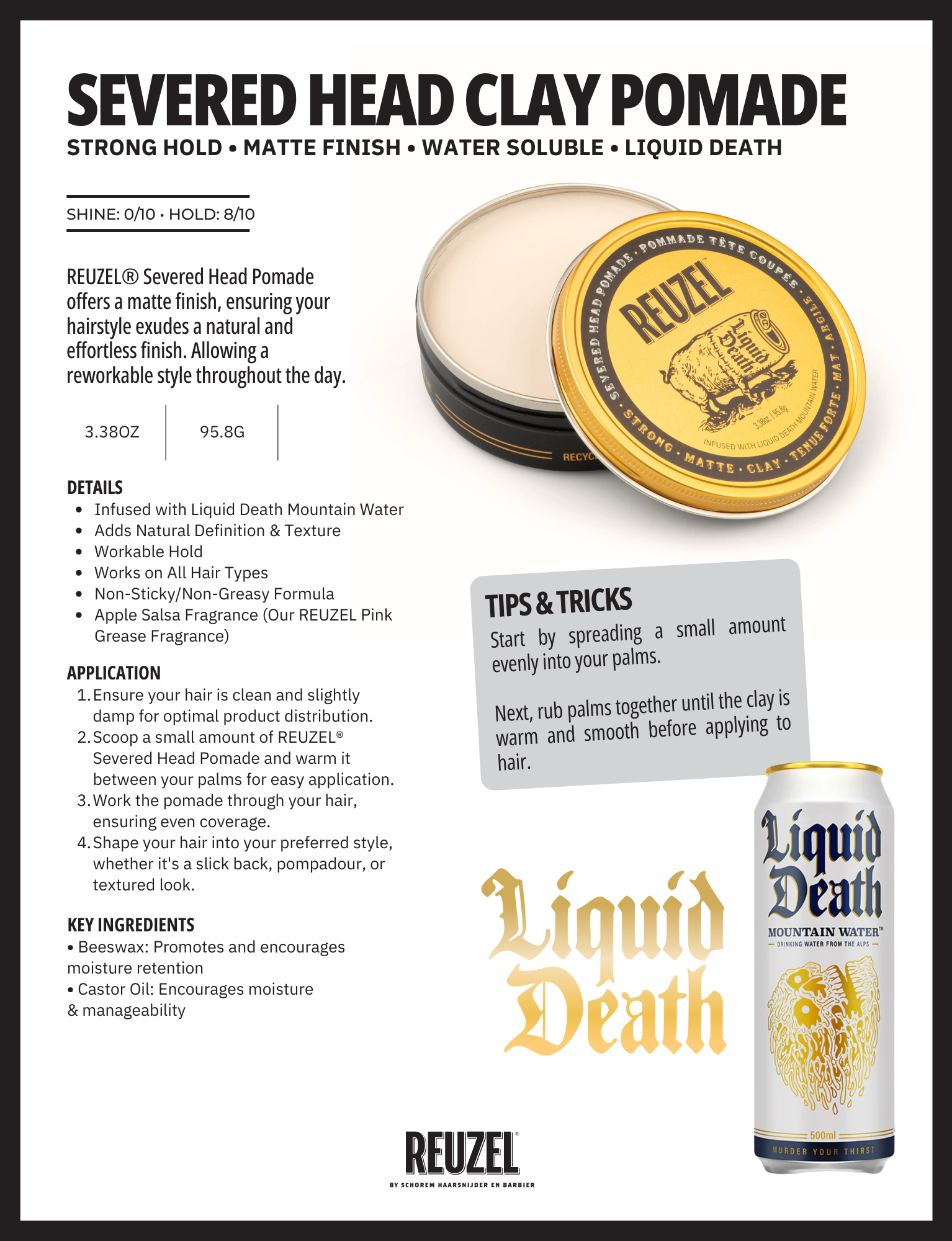 Reuzel x Liquid Death Severed Head Pomade 95g | Shopee Singapore