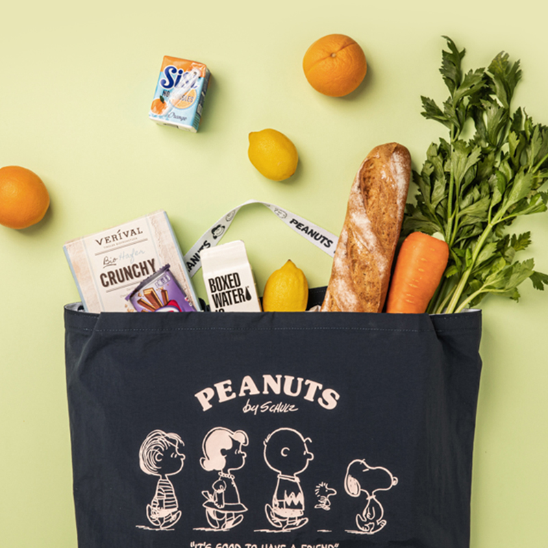 Peanuts Snoopy&Friends Large Reusable Foldable Recycle Eco Bag ...