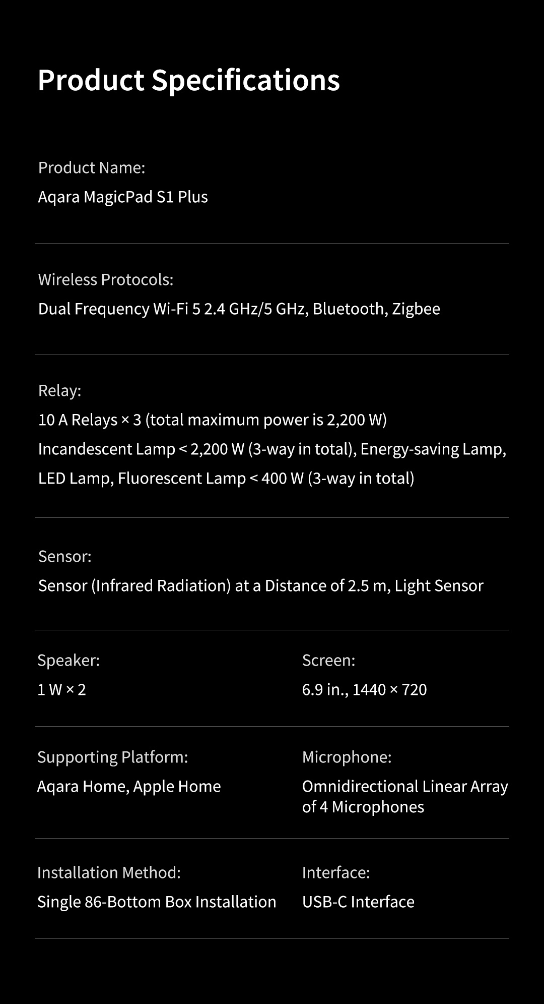 AQARA Magic Smart Switch S1 Plus Zigbee Hub Triple Rocker Neutral ...