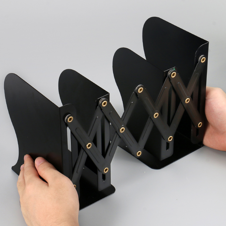 [SG STOCK] Extendable Metal Bookend Book Stand Bookends | Book ...