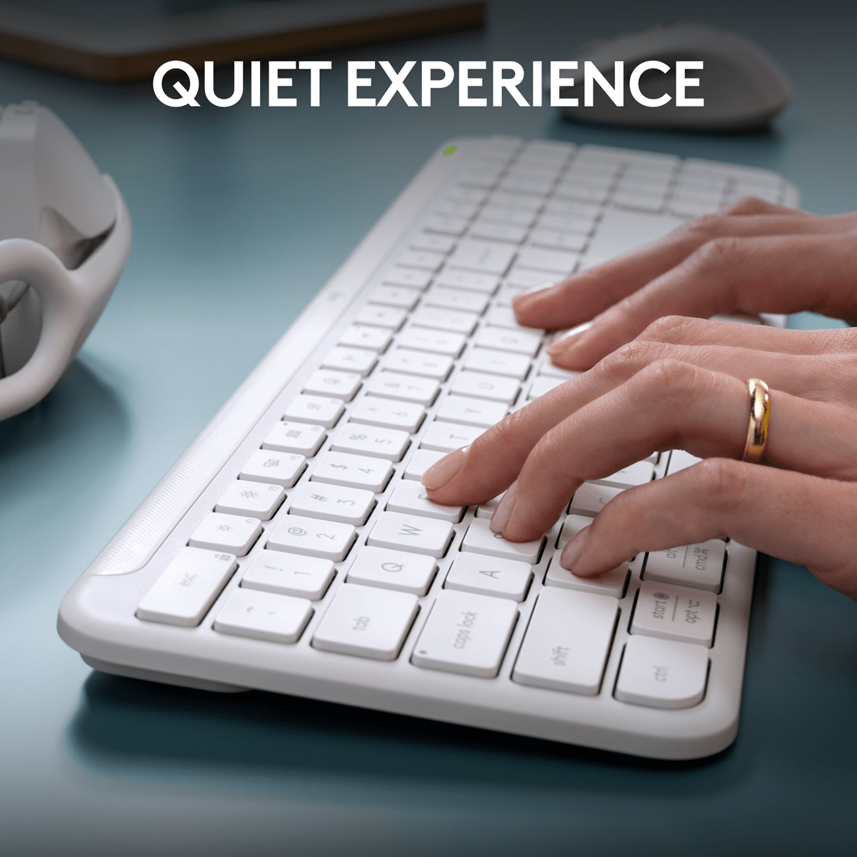 Logitech Mk950 Signature Slim Wireless Keyboard And Mouse Combo Laptop Style Typing Super Fast