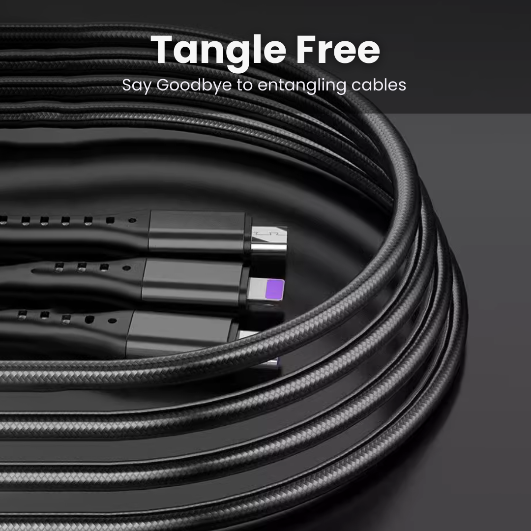 mixshop 3-IN-1 Multi Charging Cable ,5A Super Fast Charging Cable[SG ...