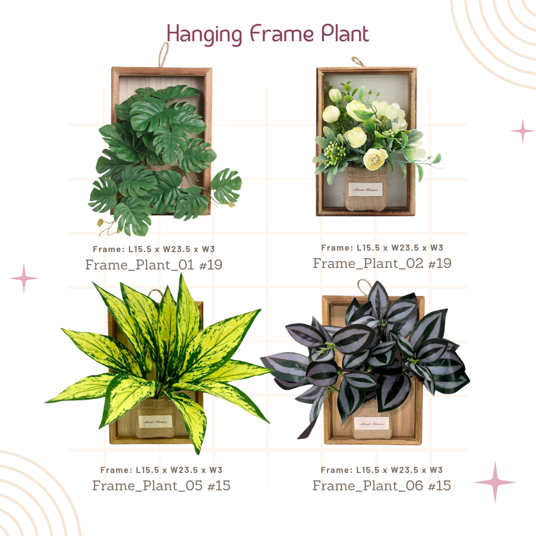 [SG Ready Stocks] Artificial Frame Plants Hanging Plant Decorations ...