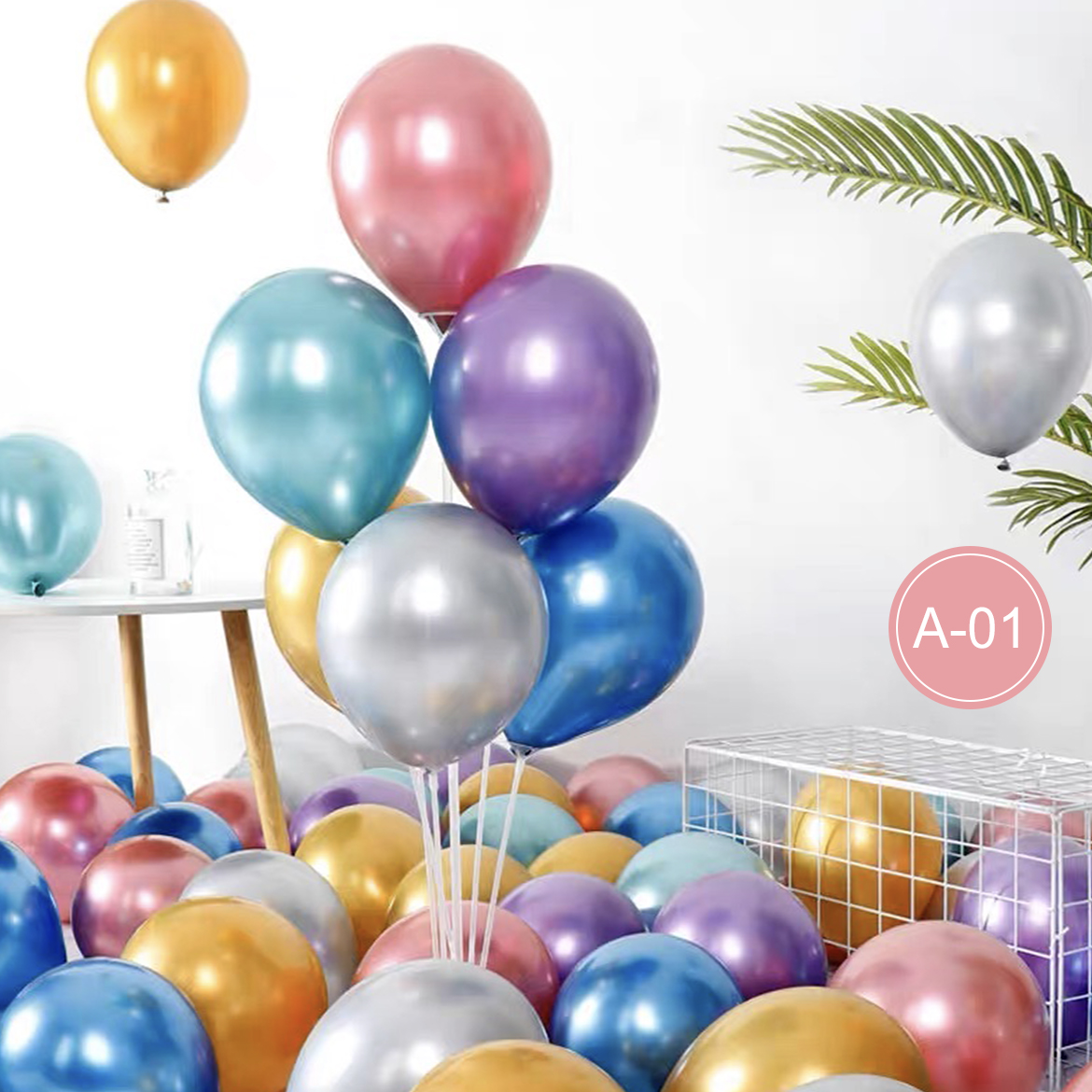 [SG Instock] 7 Balloons Bouquet Float Set Table Centrepiece Display ...