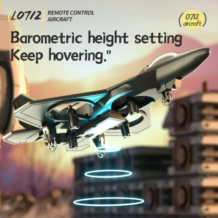 L0712 Jet Fighter Remote Control Six axis gyroscope Aircraft Foam Plane ...