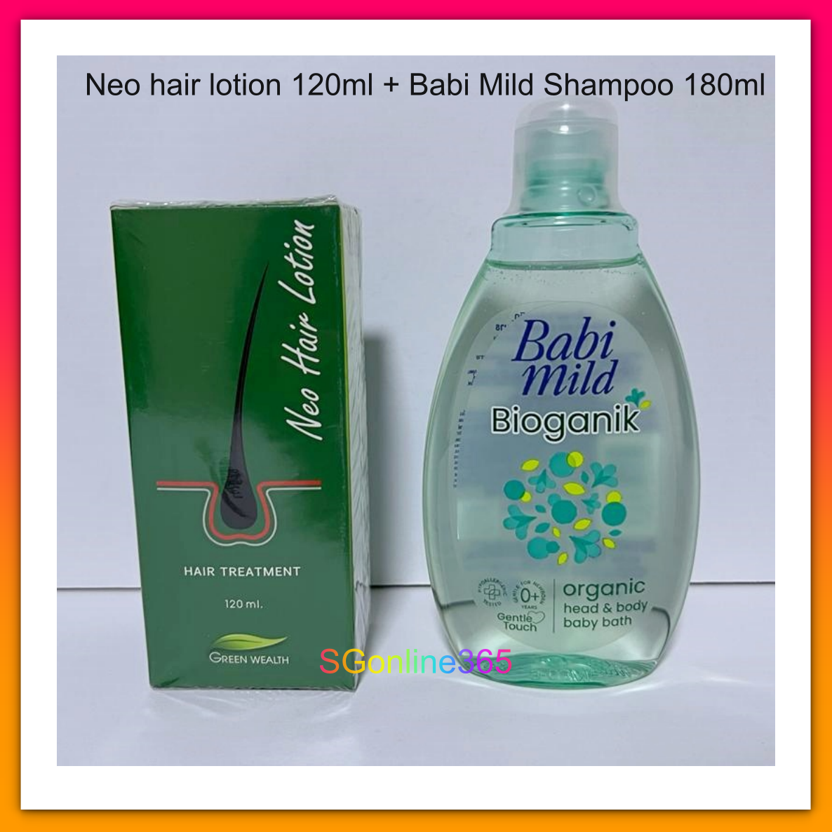 Neo hair lotion 120ml + Babi Mild Head and Body Bath 180ml | Shopee ...