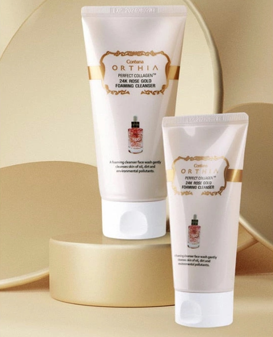 Coreana ORTHIA Perfect Collagen 24K Rose Gold Foaming Cleanser 120ml ...