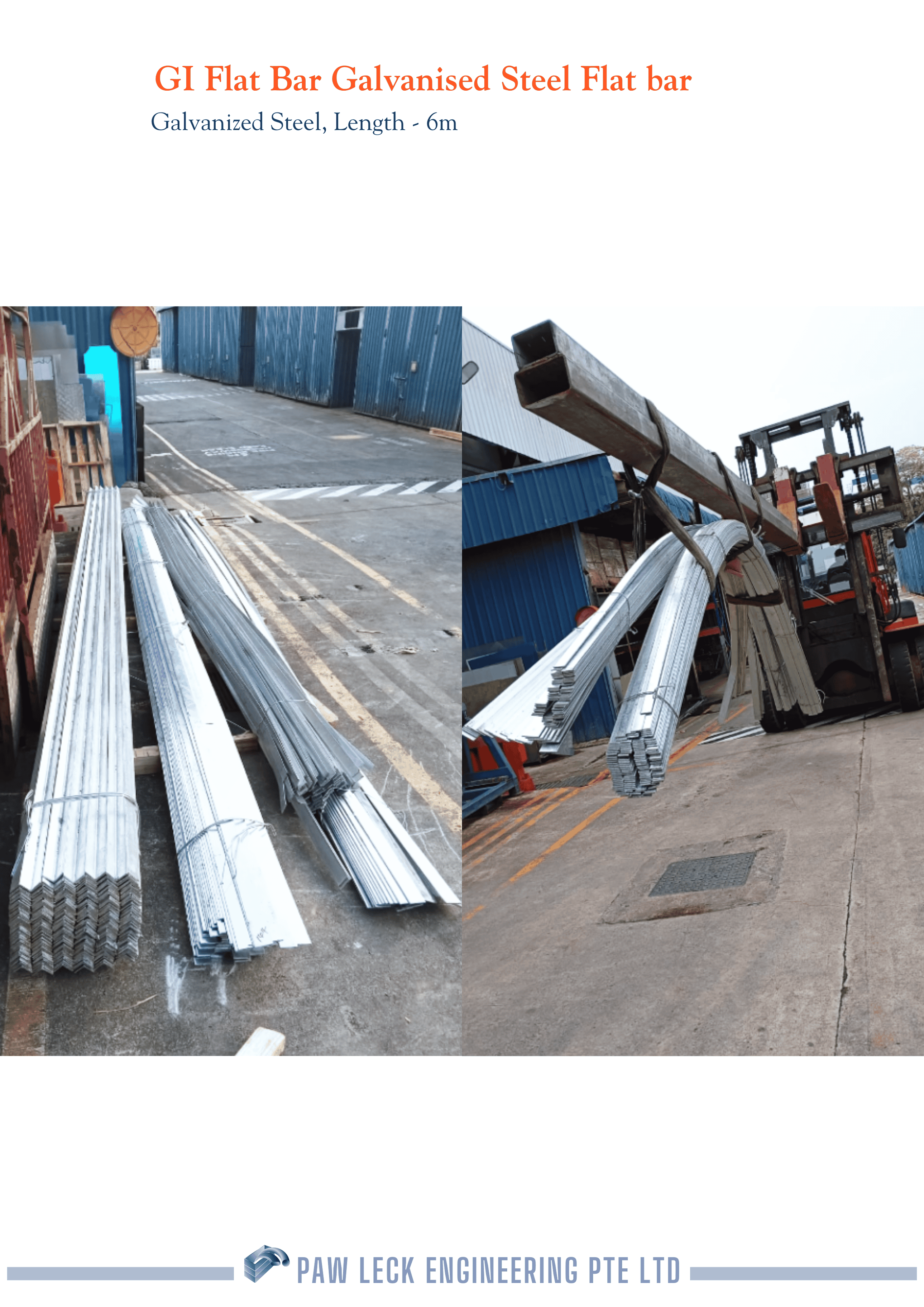GI Flat Bar Galvanised Steel bar L- 6m #Pawleck - Select “Seller's Own ...