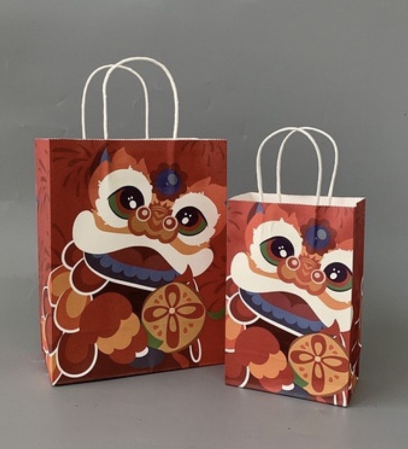 [SG Stock] 10pcs Chinese New Year Paper Bag for CNY mandarin orange ...