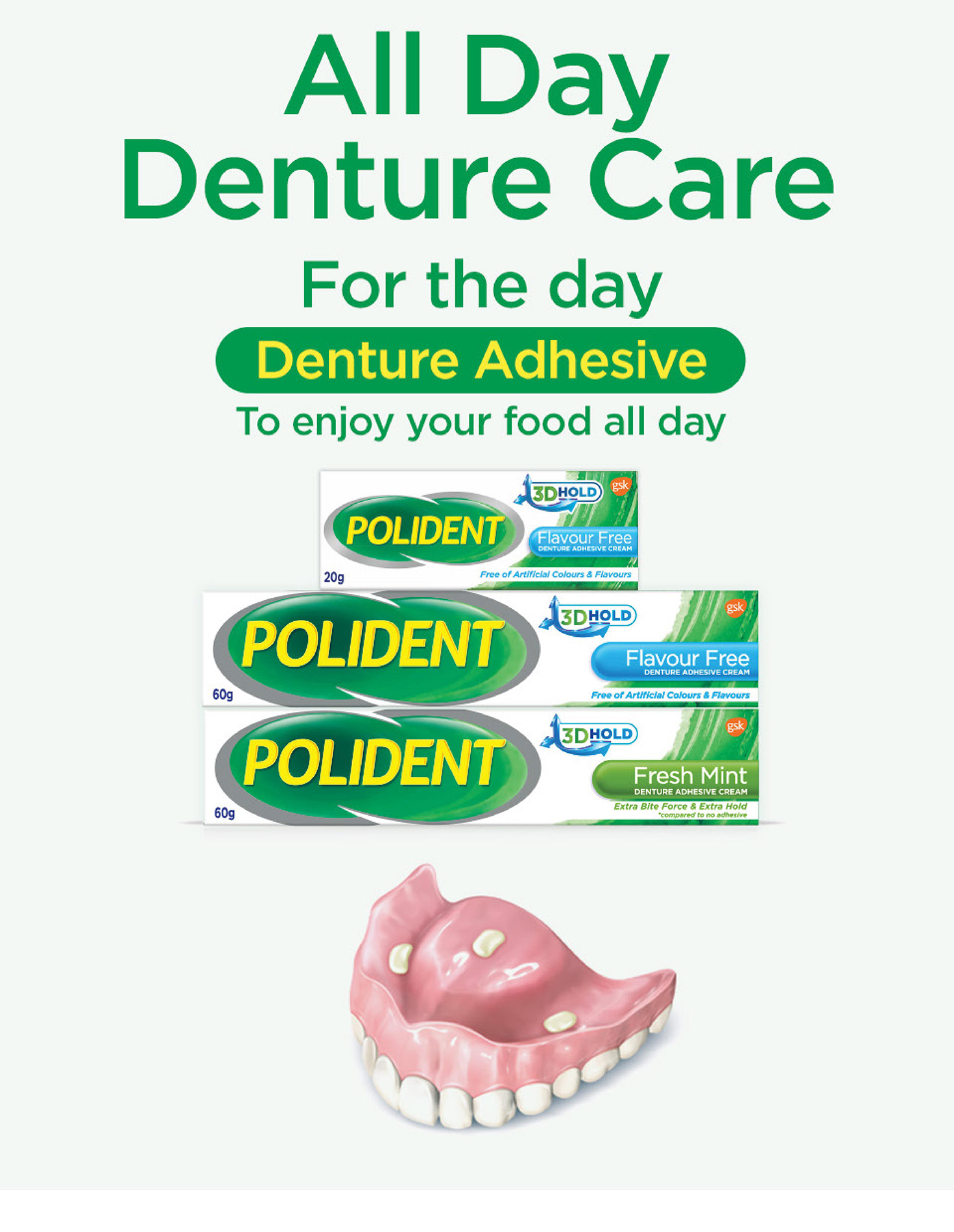 [2 Packs] POLIDENT 3 Minute Daily Denture Cleanser, Ultra-fast Deep ...
