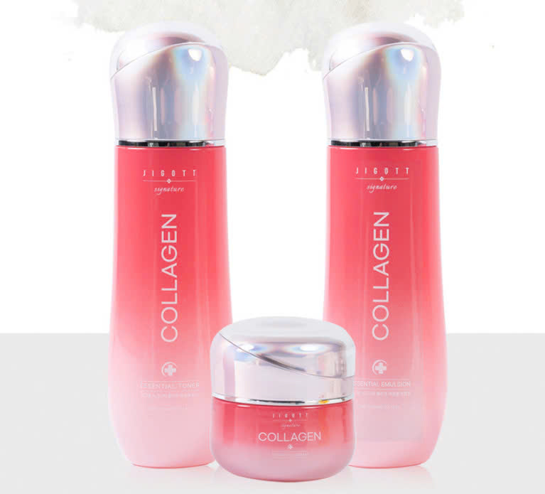 Jigott Signature Collagen Essential Skin Care Set ( Toner 150ml ...