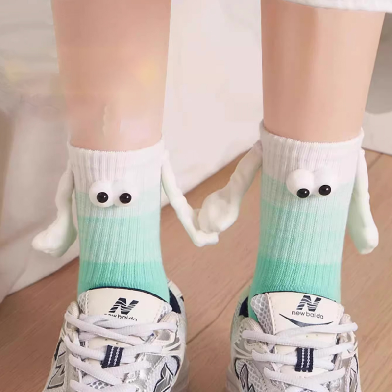 [🇸🇬SG Ready Stock] Unisex Hand Shaking Gradient 🤝🤝🤝 Mid Calf Sock ...