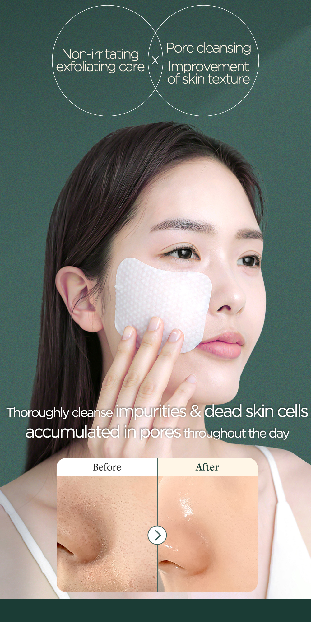 [NOAV] Morning & Night Toner Pad / Acne Treatment / Pore Tightening ...