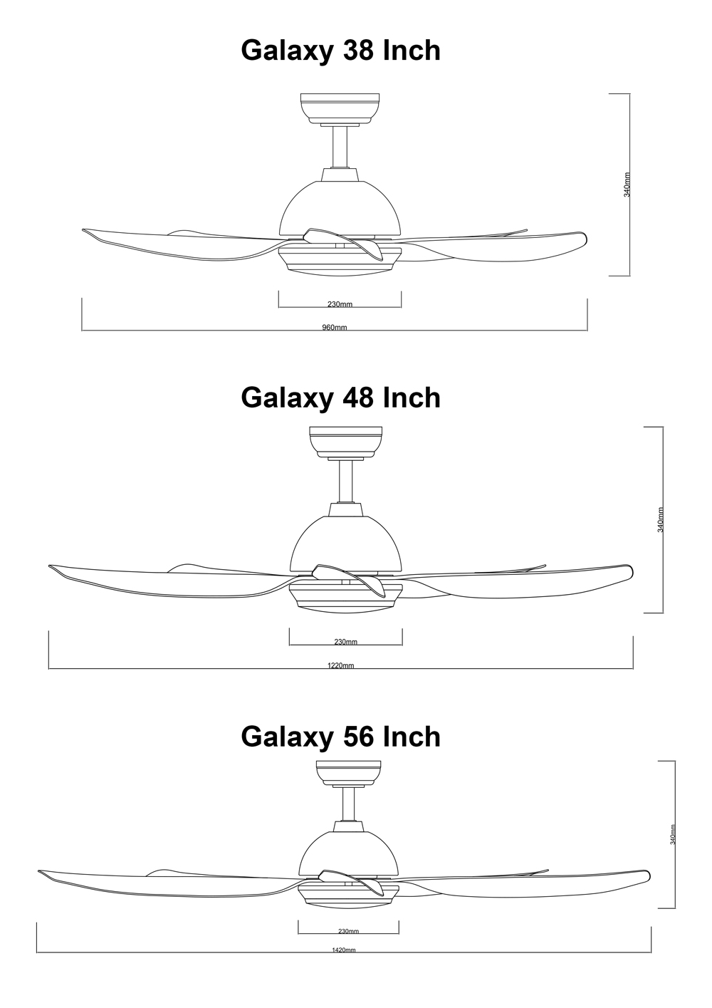 【5.5 Super Promo 】 Fanco Galaxy-5 DC Motor Ceiling Fan With LED Light ...
