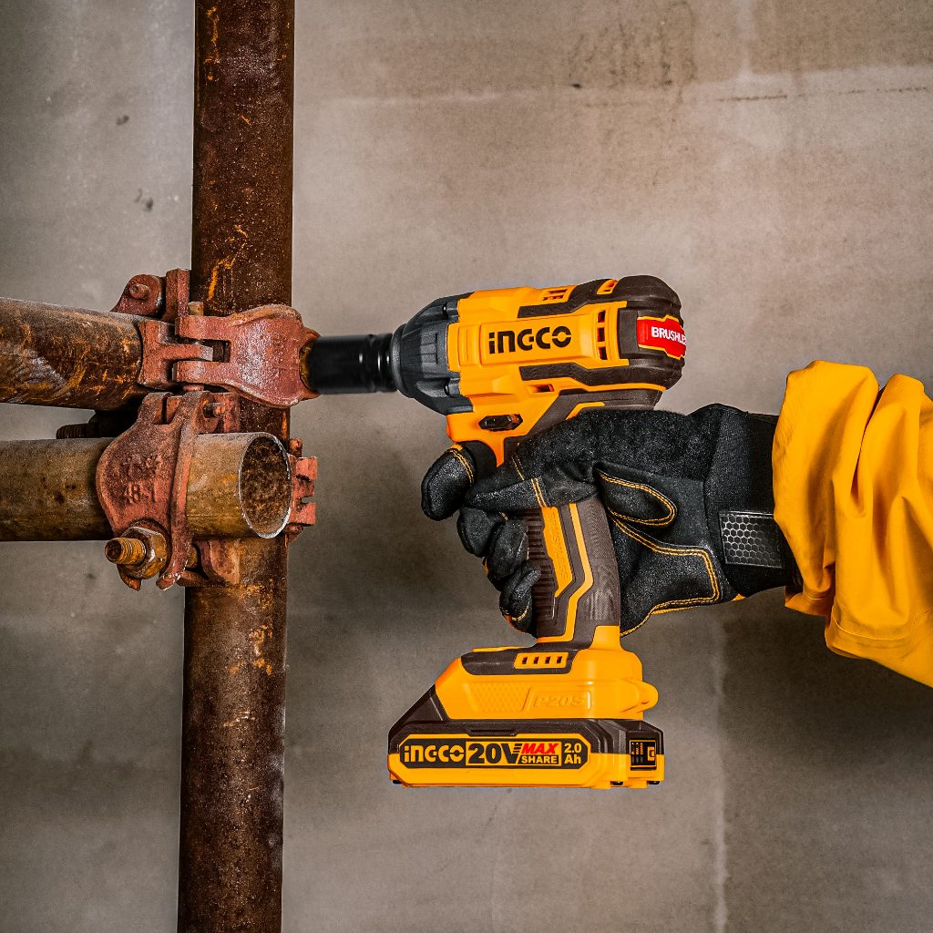 Ingco CIWLI2040 P20S 20V Lithium-ion 400Nm Cordless Impact Wrench ...