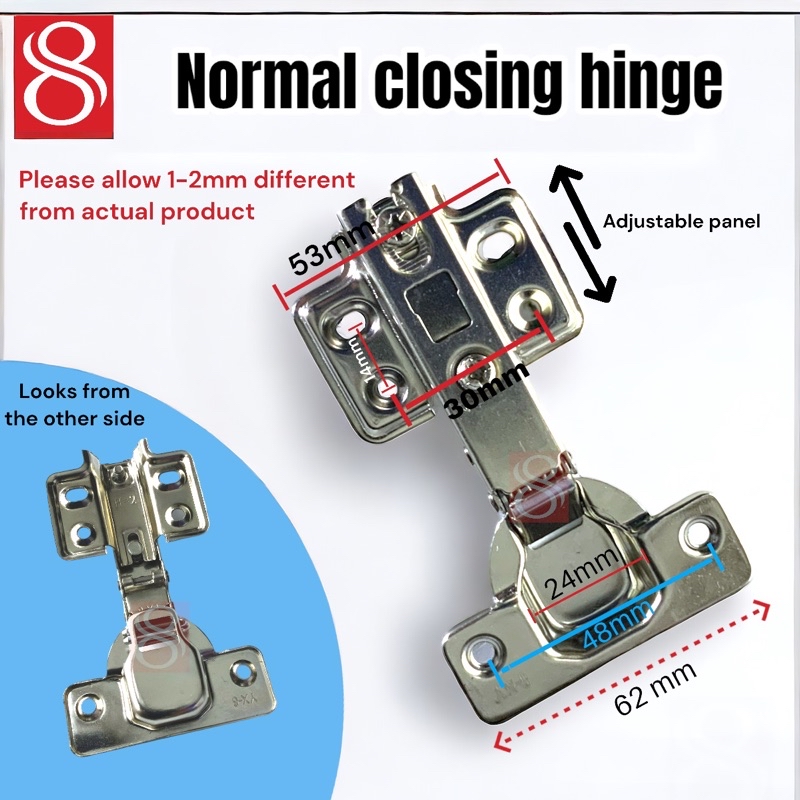 [ READY STOCK ] Soft Closing Cabinet Hinge Safety buffer slow close ...