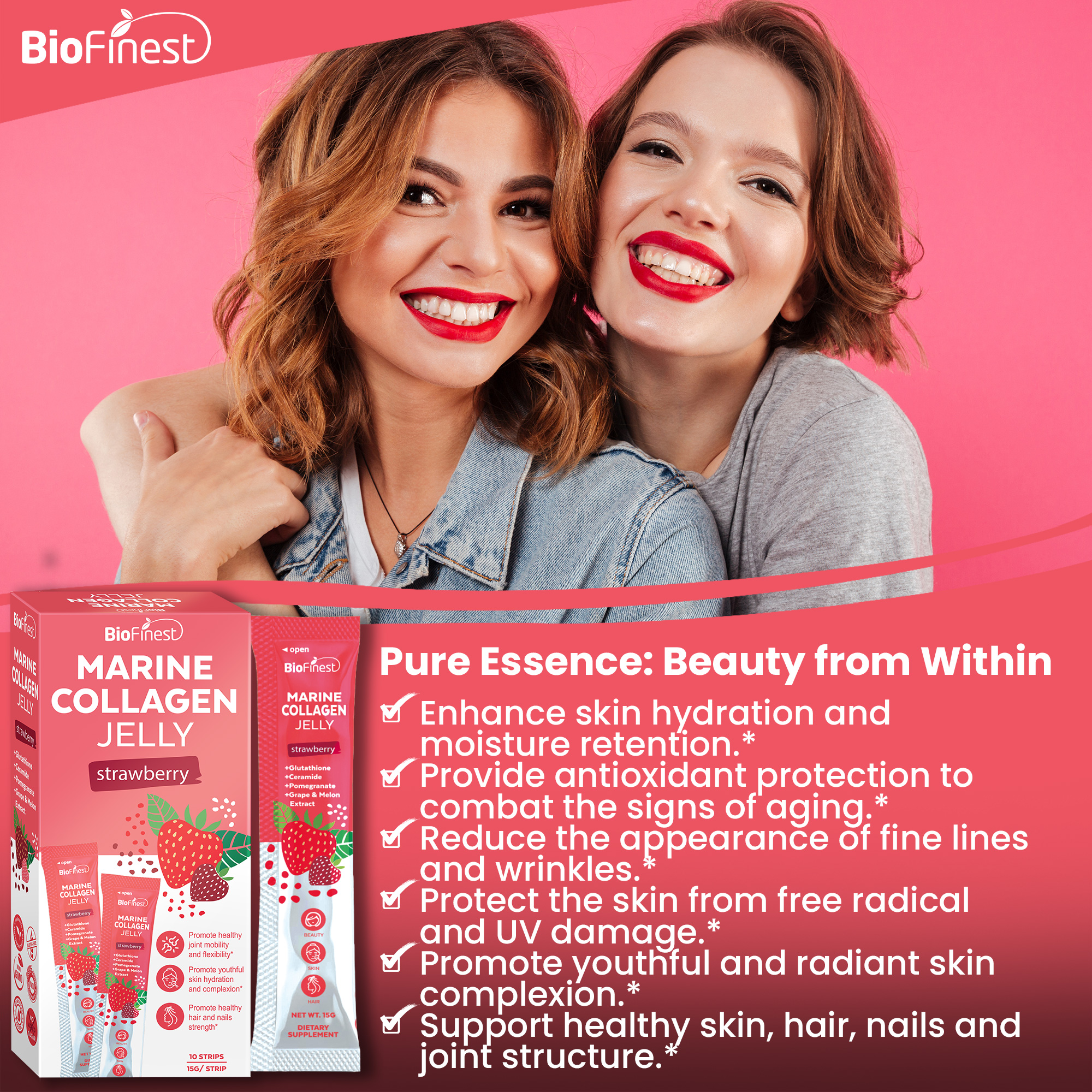 Biofinest Marine Collagen Jelly Supplement - Glutathione Ceramide ...