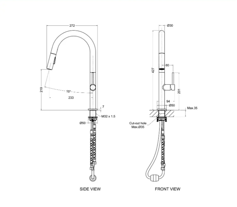 RIGEL Kitchen Bundle-Scratch Resistance Kitchen sink R-SNK6545SB-LINEN ...