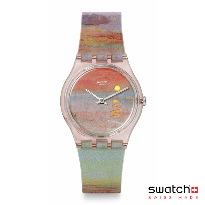 Swatch Turner's Scarlet Sunset Pink 34mm Silicone Strap Watch | Shopee ...