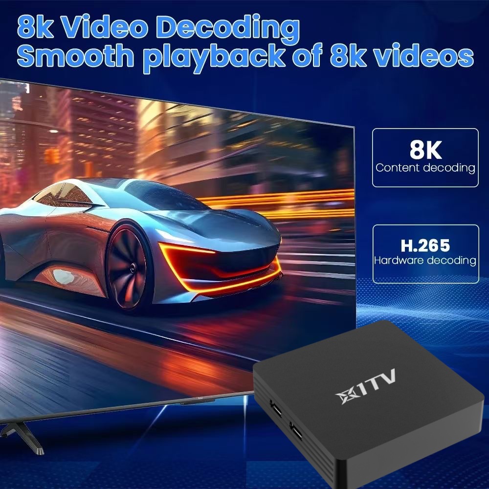 Android 14.0 Smart TV Box 4K Smart Media Player Set-top Box2.4G&5.0G ...