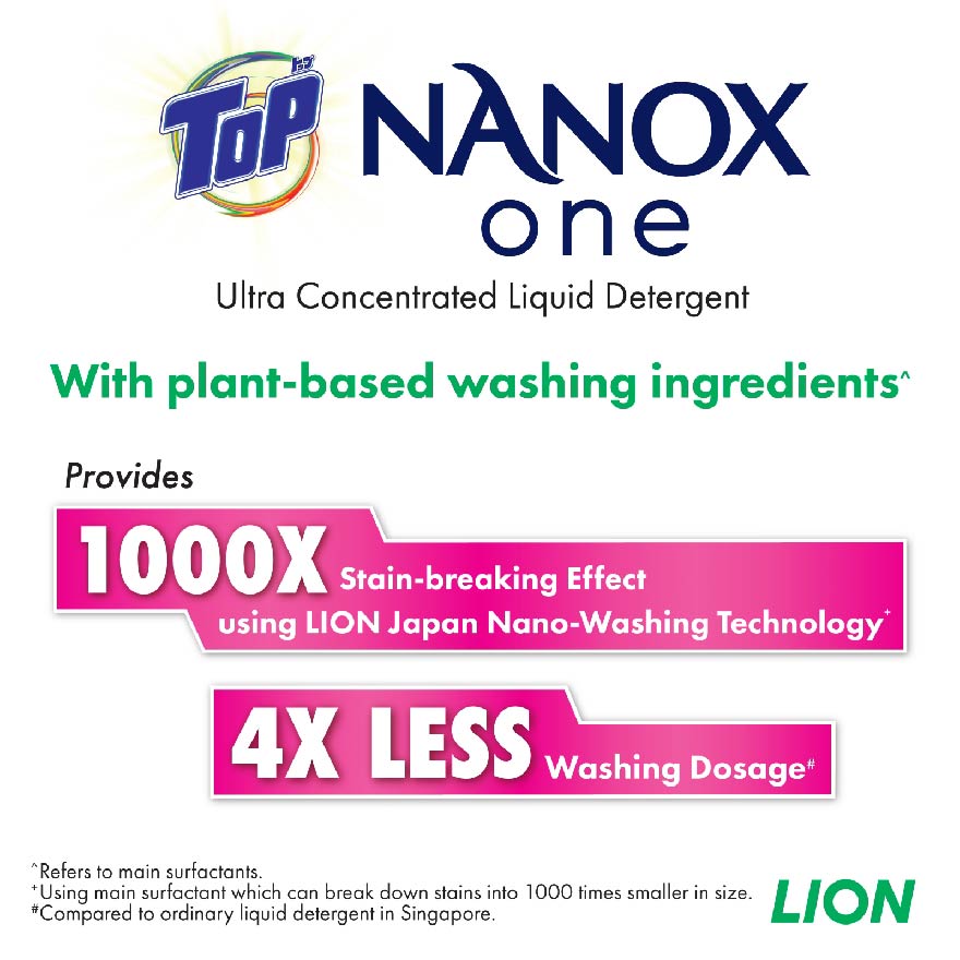 TOP NANOX One Ultra Concentrated Liquid Detergent (Bright) 640g ...