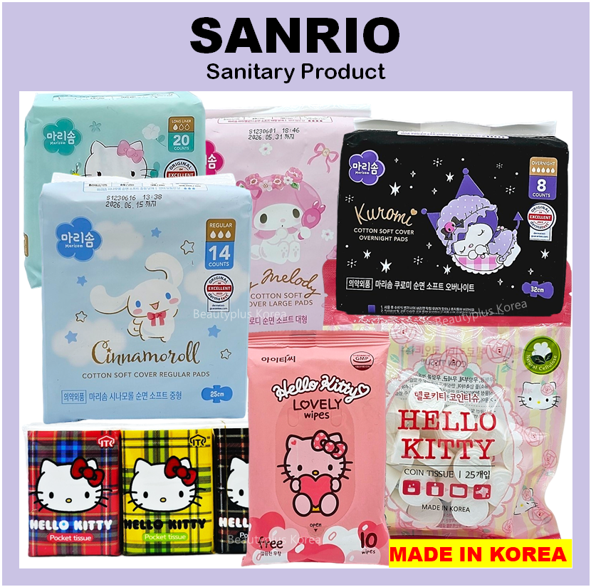 [SANRIO] Marisom ITC Sanitary Product (Wet Tissue, Coin Tissue, Pure ...