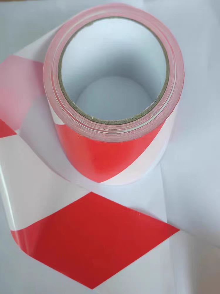 Warning Tape 50M × 4.8CM Red & White Cordon Safety Label Barrier ...