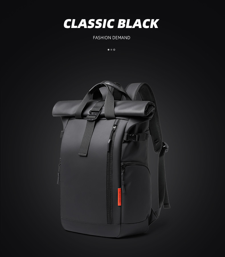 P&D Roll Top Men Backpack 21L Laptop Travel Commuting Bagpack Water ...