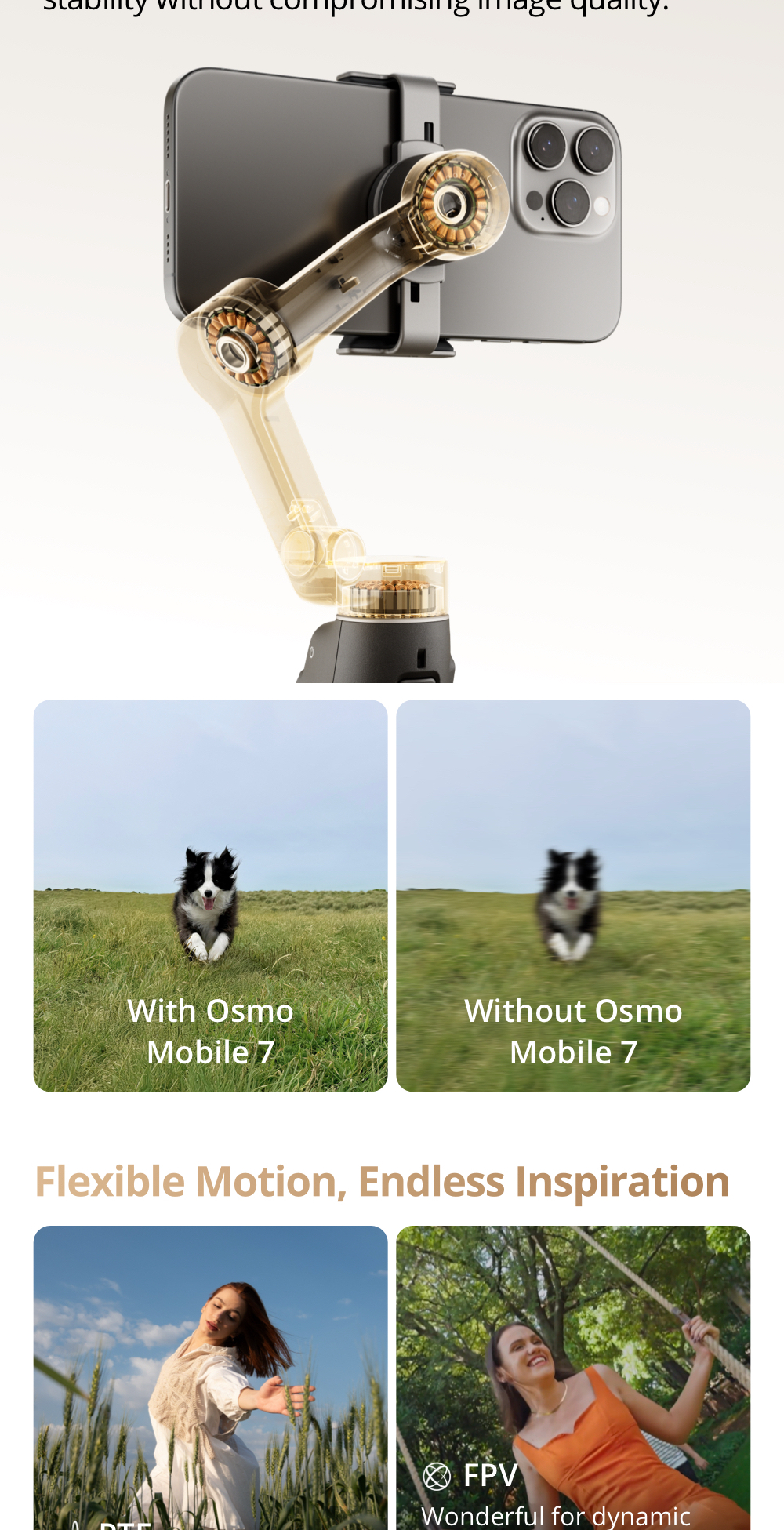 DJI Osmo Mobile 7 Series - Handheld Gimbal | 3Axis Stabilization | 10hr ...