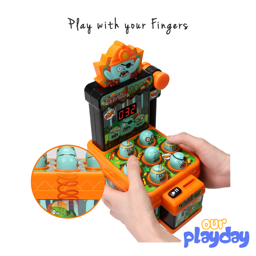 Whack A Mole Zombie Version Halloween Reaction Game Family Game ...