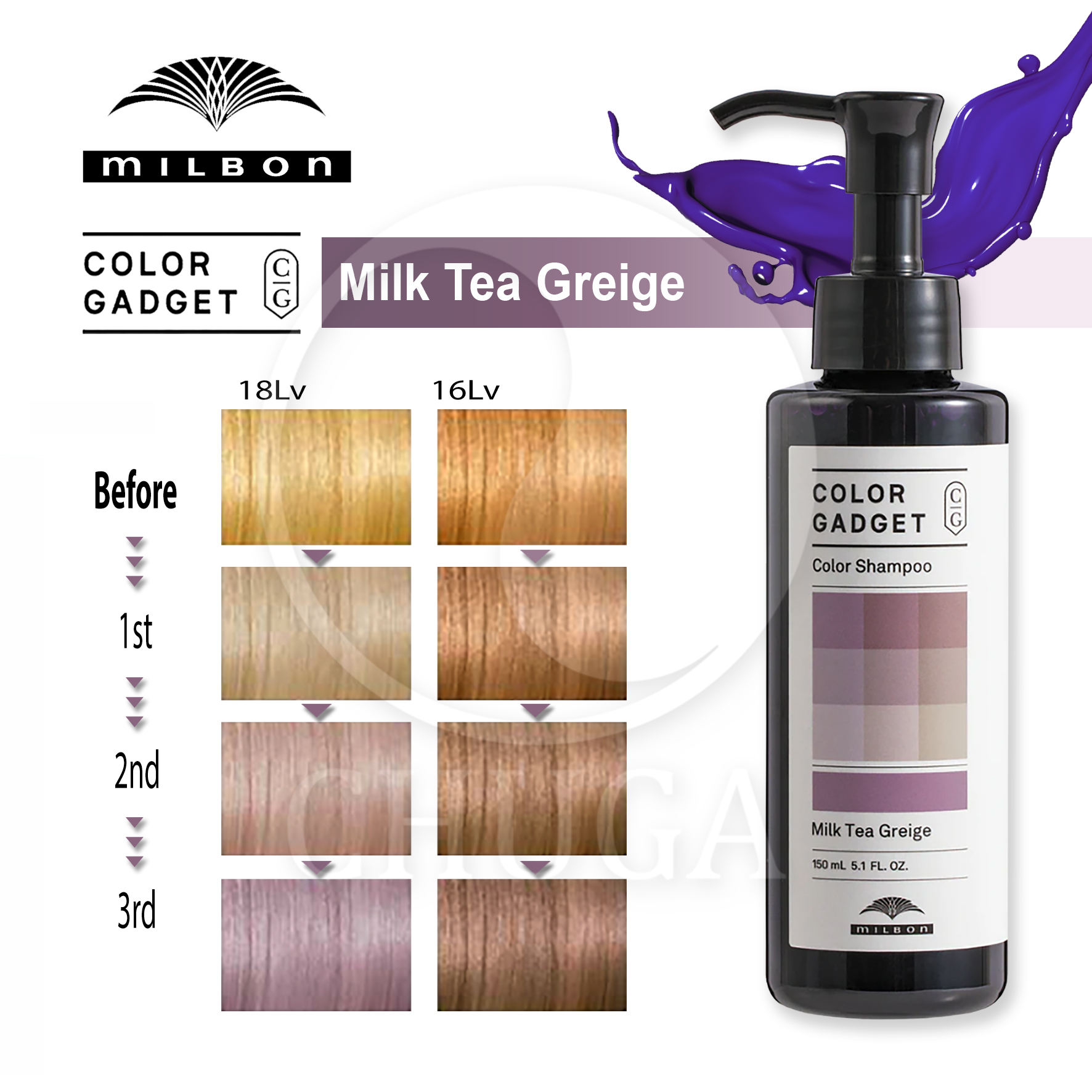 𝐌𝐈𝐋𝐁𝐎𝐍 Color Gadget Shampoo 150ml/1000ml ★ Made in Japan | Shopee Singapore