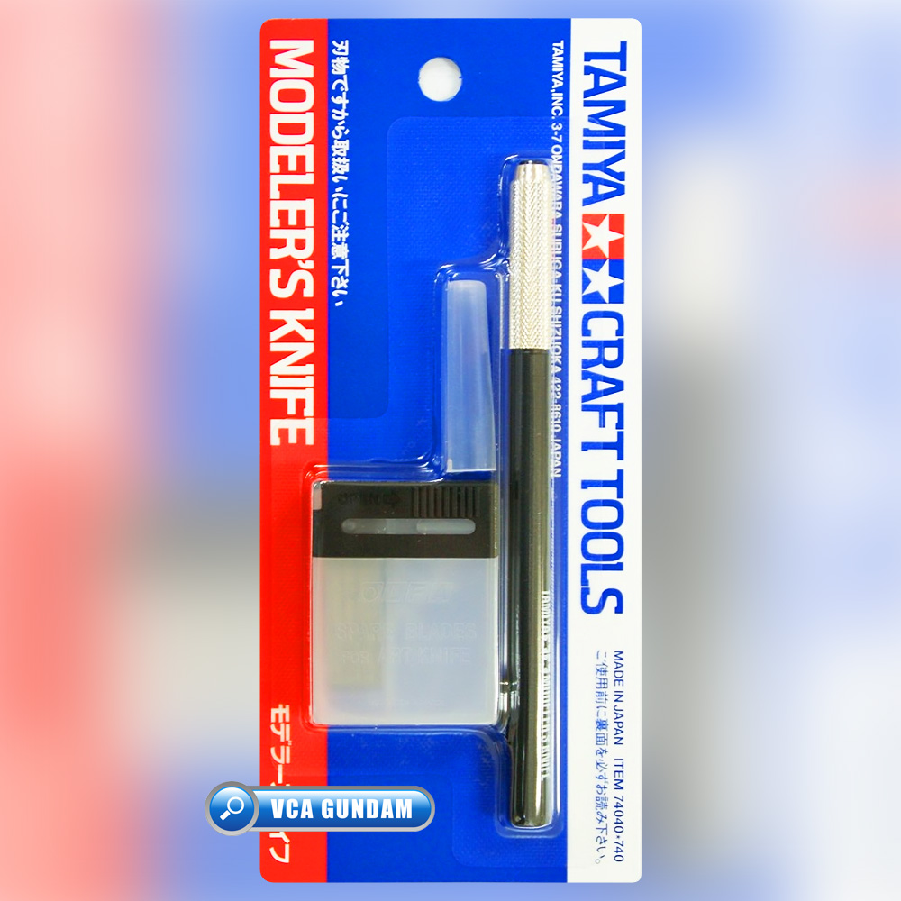 ⭐ TAMIYA 74040 MODELER'S KNIFE WITH 25 PCS REPLACEMENT BLADES HOBBY ...