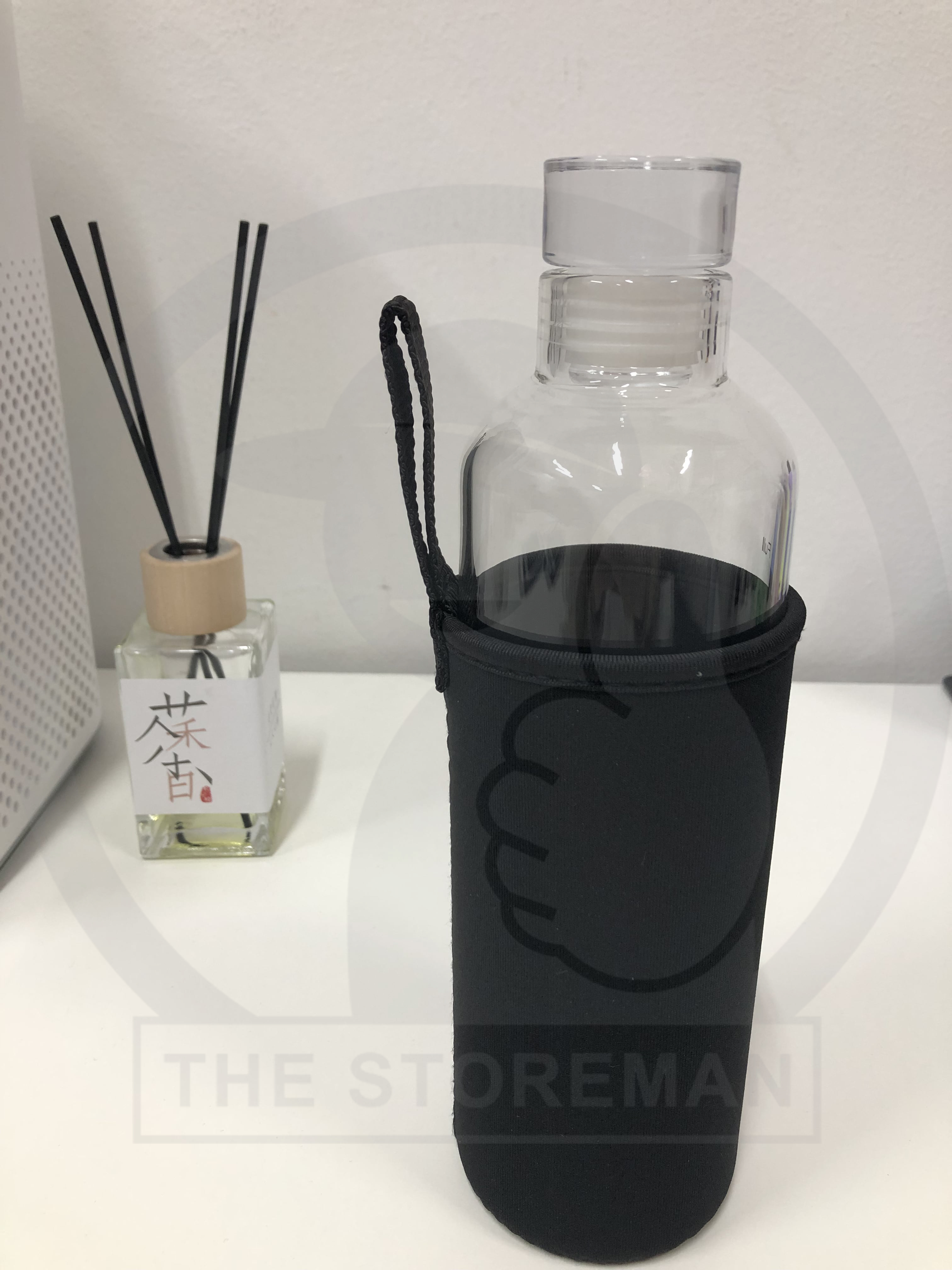 SG Glass Water Bottle / Ins Style Time Marking Glass Bottle | Shopee ...
