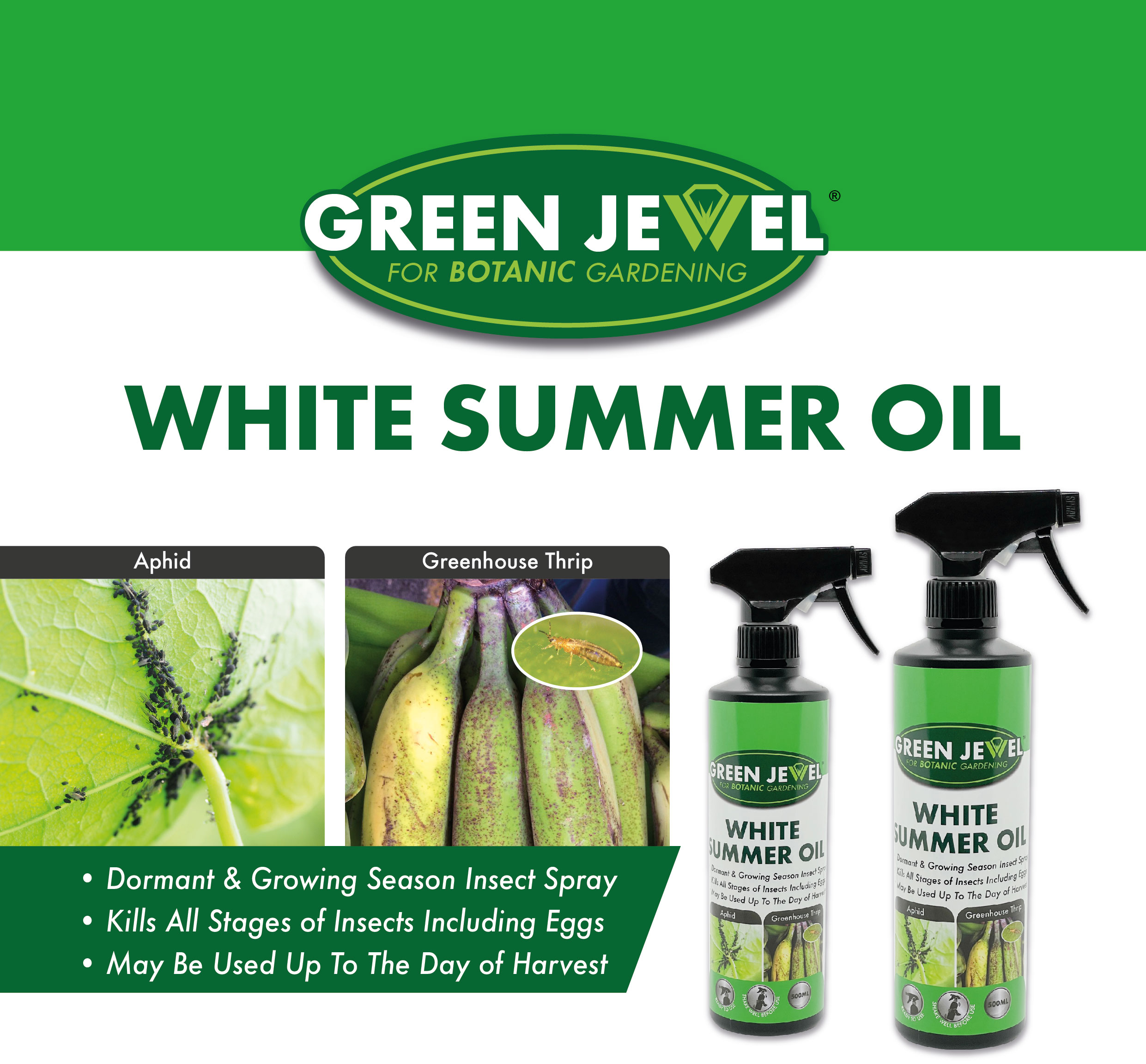Green Jewel White Summer Oil - Insecticides/Pesticides, (Ready To Use ...