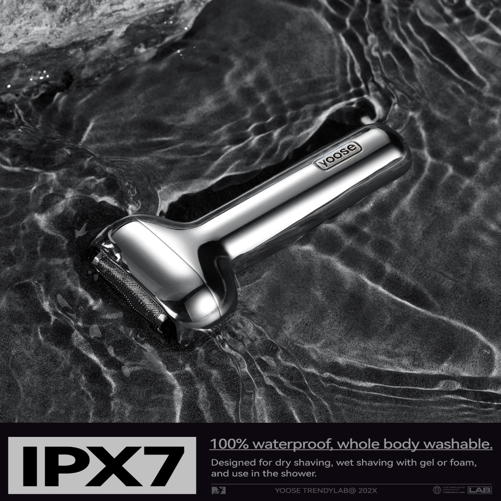 YOOSE Foil Shaver Magnetic Head and Alloy Body Design 2-speed Mode Mini ...