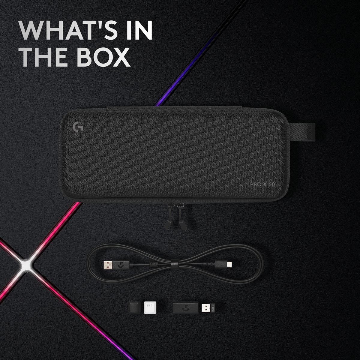 Logitech G Pro X 60 Lightspeed Bluetooth Wireless 60 Percent Keyboard ...