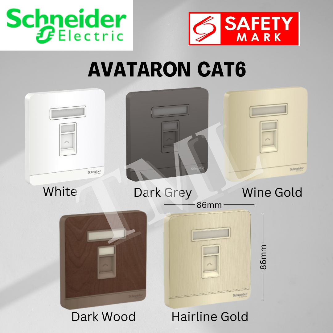 Schneider AvatarOn Switch Socket Wine Gold Dark Grey White Avatar On ...