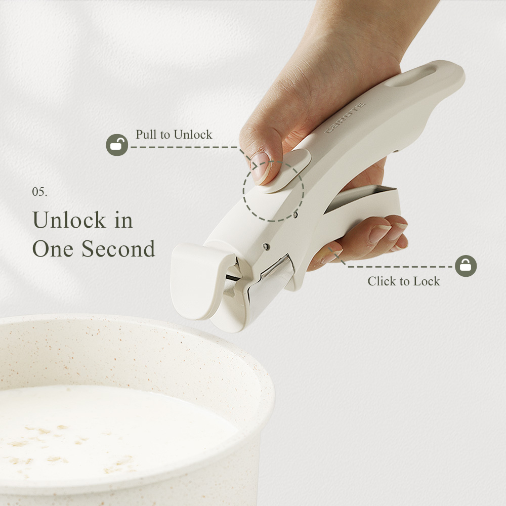 Carote Nonstick Cookware Set 5 &11Pcs Handle Removable Frying Pans ...