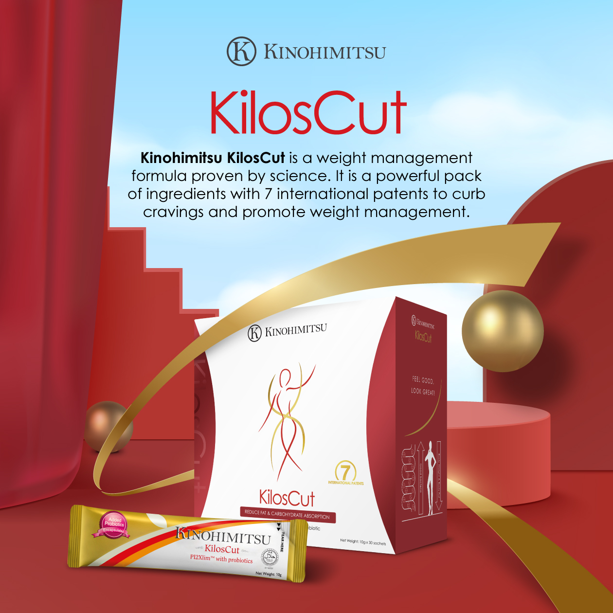 Kinohimitsu Slim & Glow Bundle (Collagen Diamond 30's + Kiloscut 30's ...