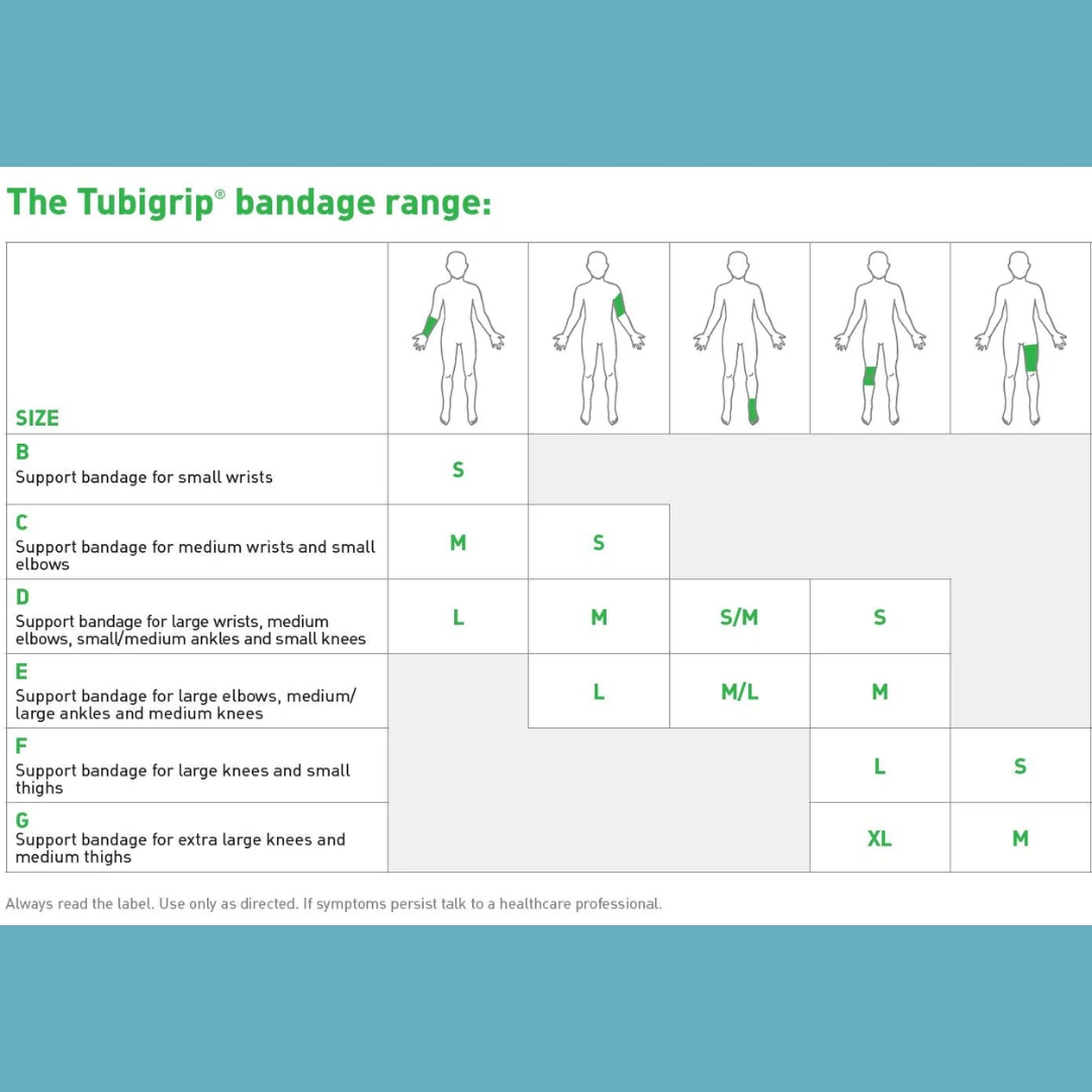 Molnlycke Tubigrip Size F 1 Meter (Beige) Tubular Bandage for Sprain ...