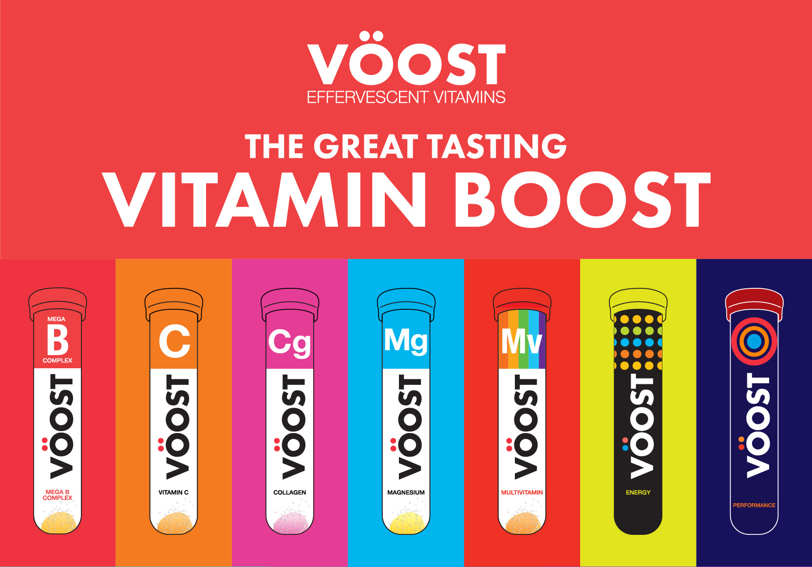 VOOST Collagen Effervescent Vitamin Supplement 60 Tabs to support skin ...