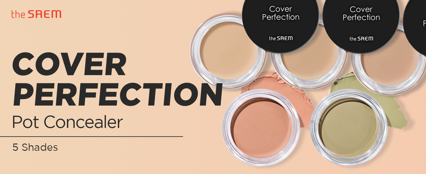 [the SAEM] New Cover Perfection Pot Concealer (Green Beige/Peach Beige ...