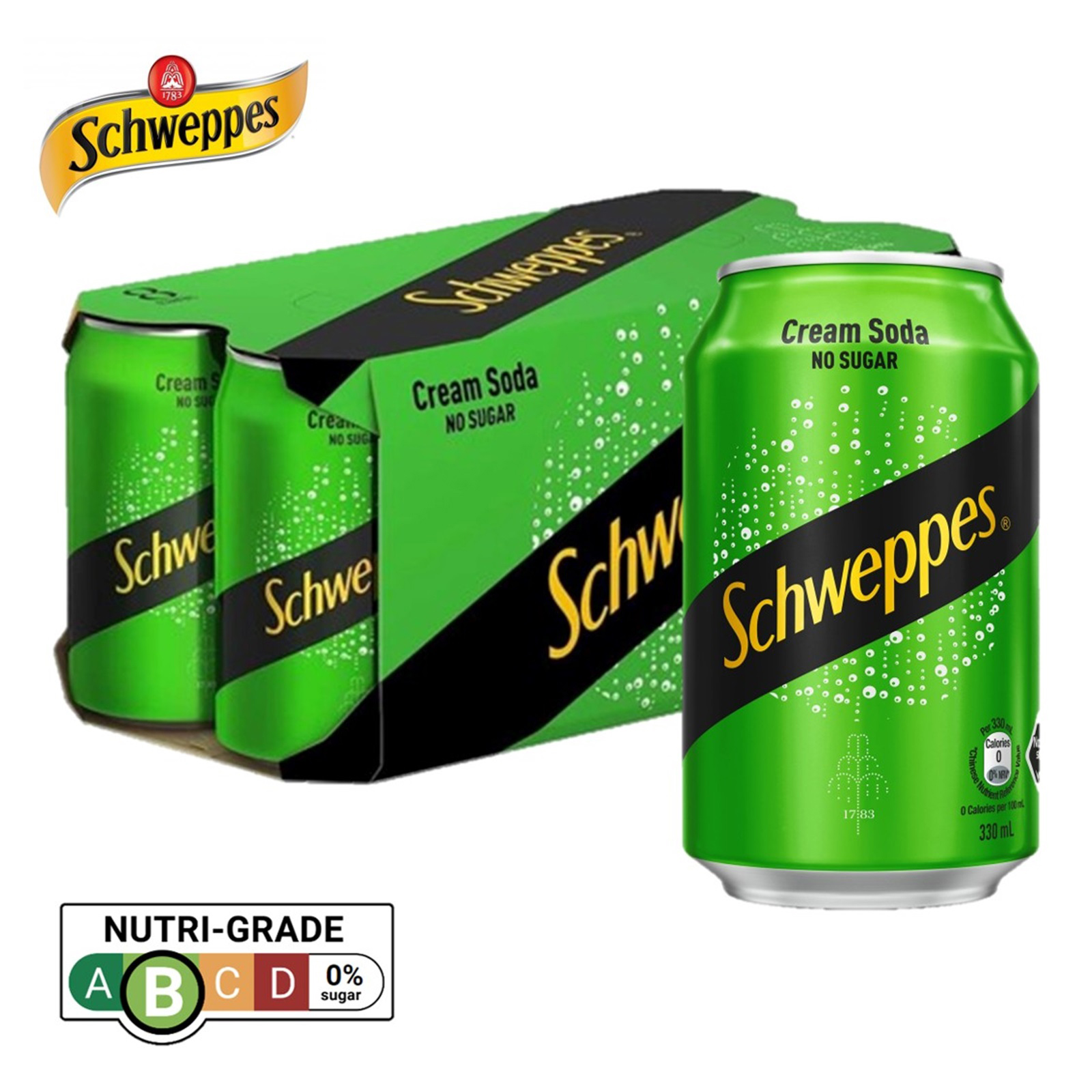 Schweppes Cream Soda Grapefruit Soda +C Lemon Soda Soda Water Sparkling ...