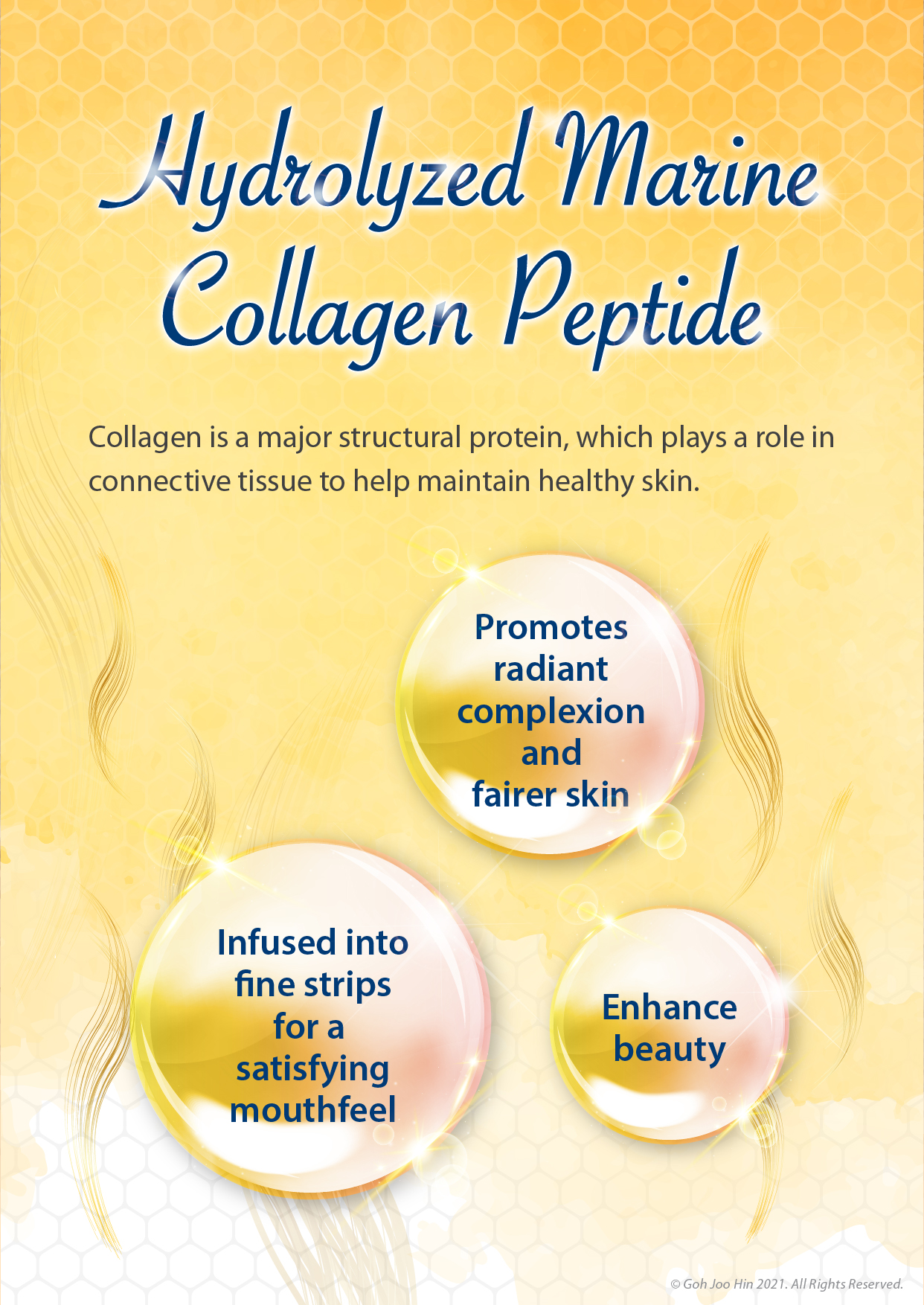 New Moon Bird's Nest Collagen Strips With Manuka Honey 150g x 6 bottles ...