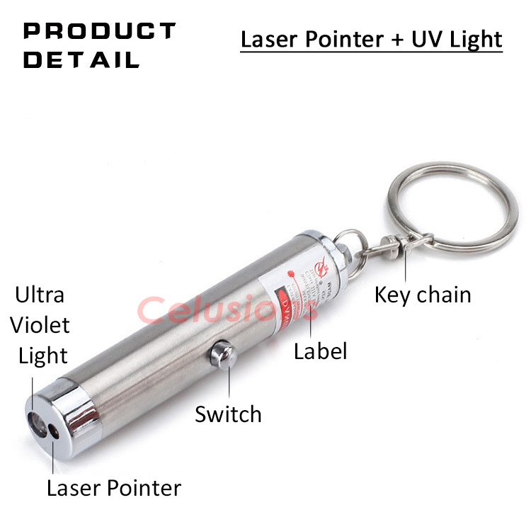 【SG Seller】 ️Laser Pointer UV Ultra Violet Pen Key Chain LED Light ...