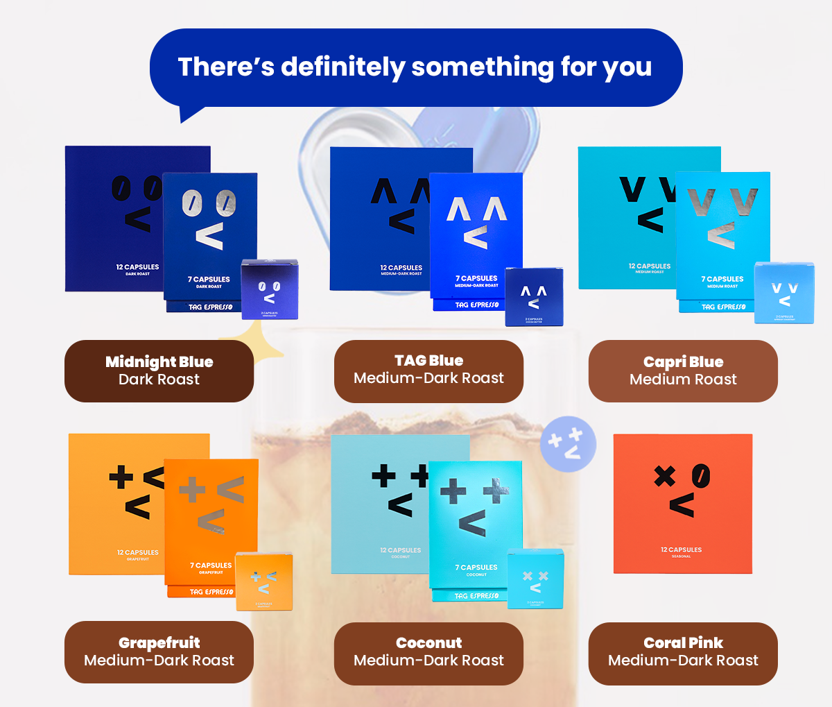 TAG Espresso Midnight Blue Dark Roast Arabica Coffee Capsules | No ...